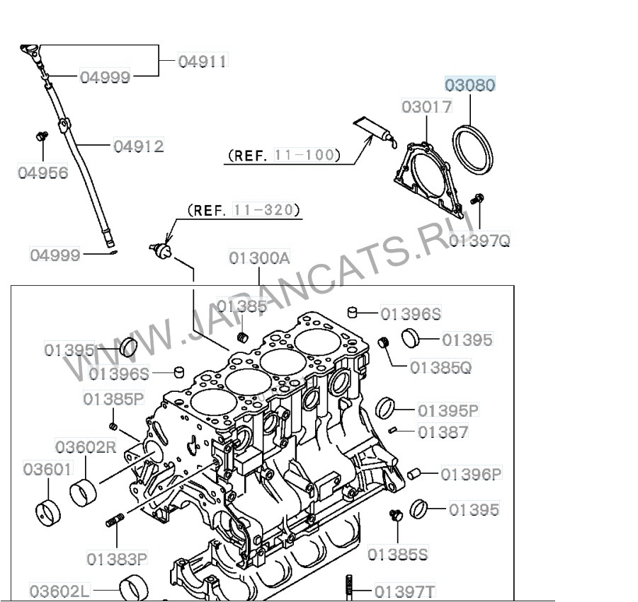 Сальник коленвала задний — Mitsubishi Lancer IX, 2 л, 2005 года | визит ...