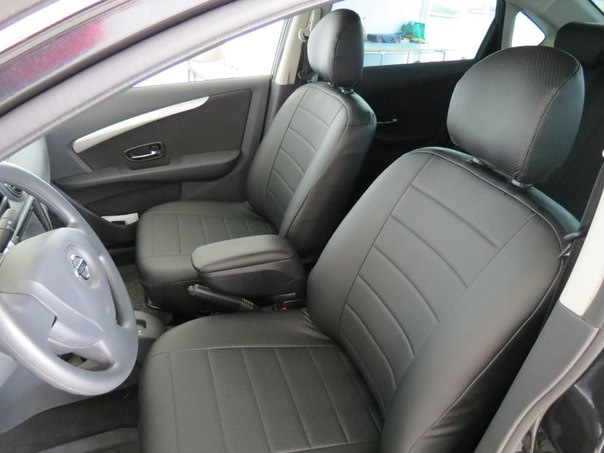 Дочка в восторге от чехлов автопилот на наше авто Альмера Ниссан — DRIVE2