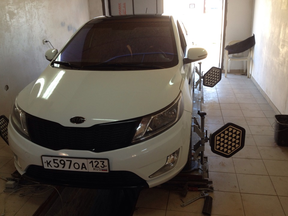 Проверил развальчик) — KIA Rio (3G), 1,6 л, 2014 года | визит на сервис | DRIVE2