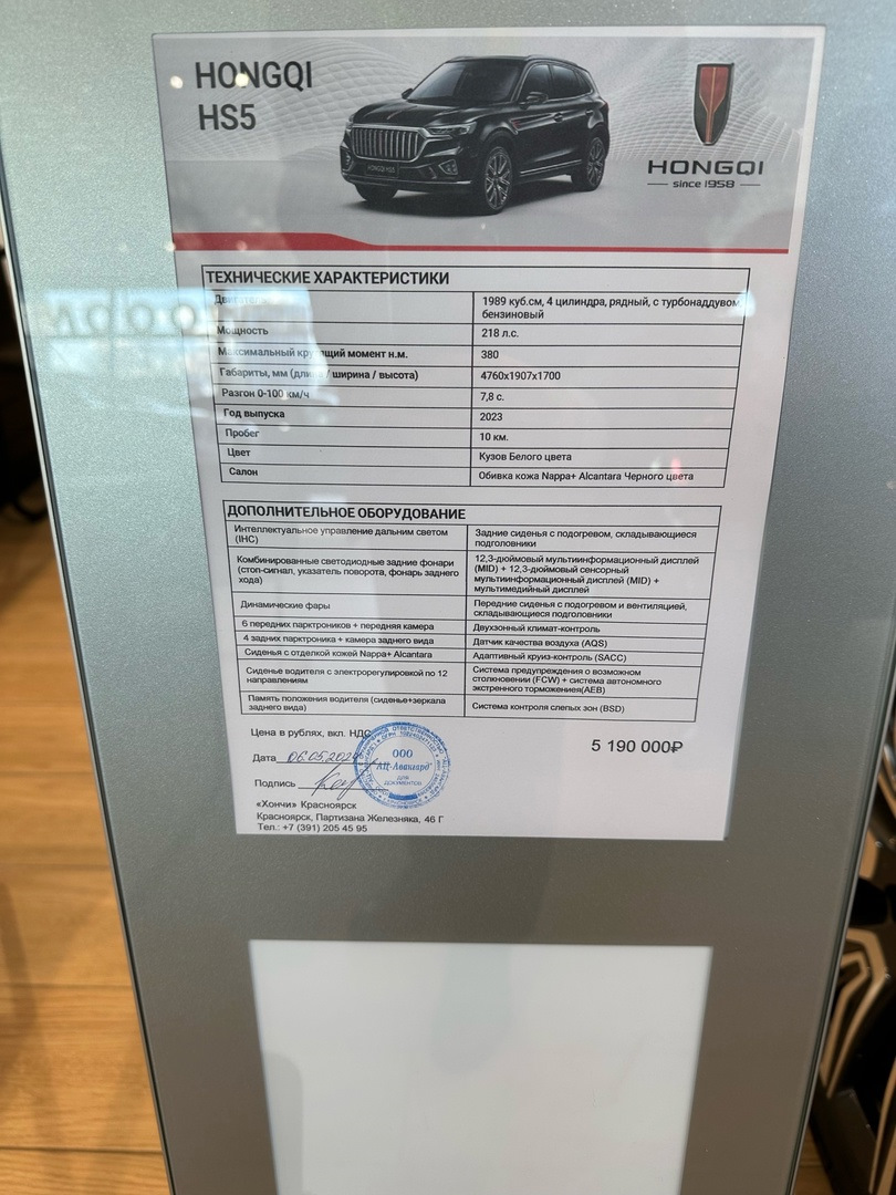1. Выбор автомобиля и почему именно Hongqi HS5 — Hongqi HS5, 2 л, 2021 года | покупка машины ...