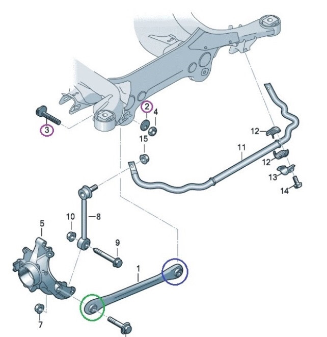 Замена задних сайлентблоков! — Audi Q7 (1G), 3 л, 2007 года ...