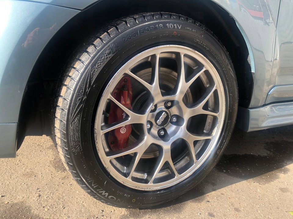 Зимний комплект BBS Rg406 Evo X Mr 18x8.5 +38 — Mitsubishi Outlander XL ...