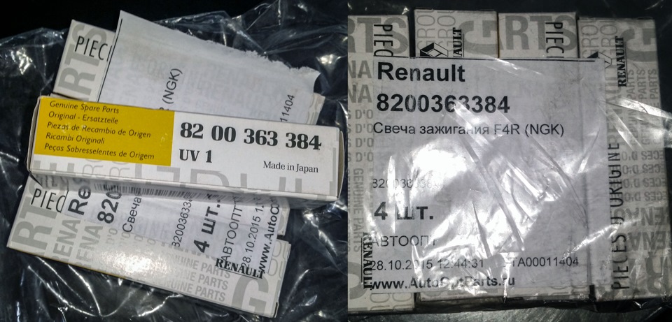 8200363384 Свеча зажигания RENAULT | Запчасти на DRIVE2