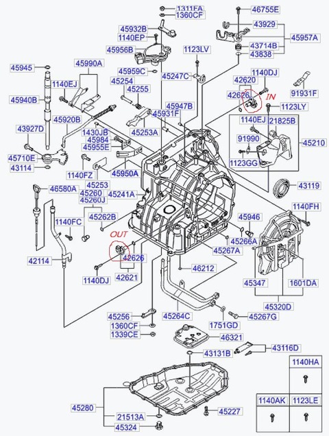 4262039100 Датчик акпп KIA HYUNDAI | Запчасти на DRIVE2