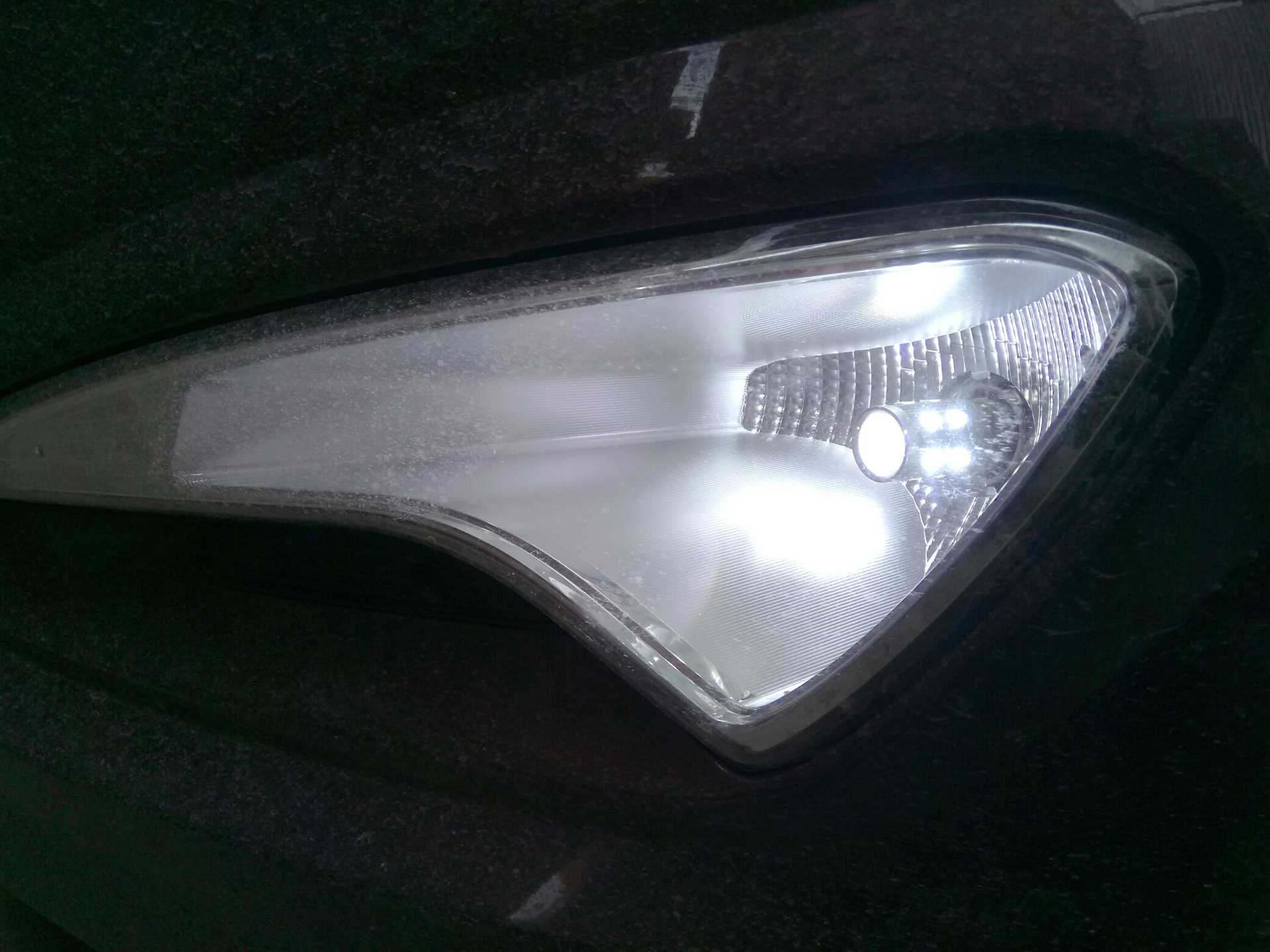 Установка диодных ламп в ДХО — Hyundai Solaris, 1,6 л, 2016 года ...