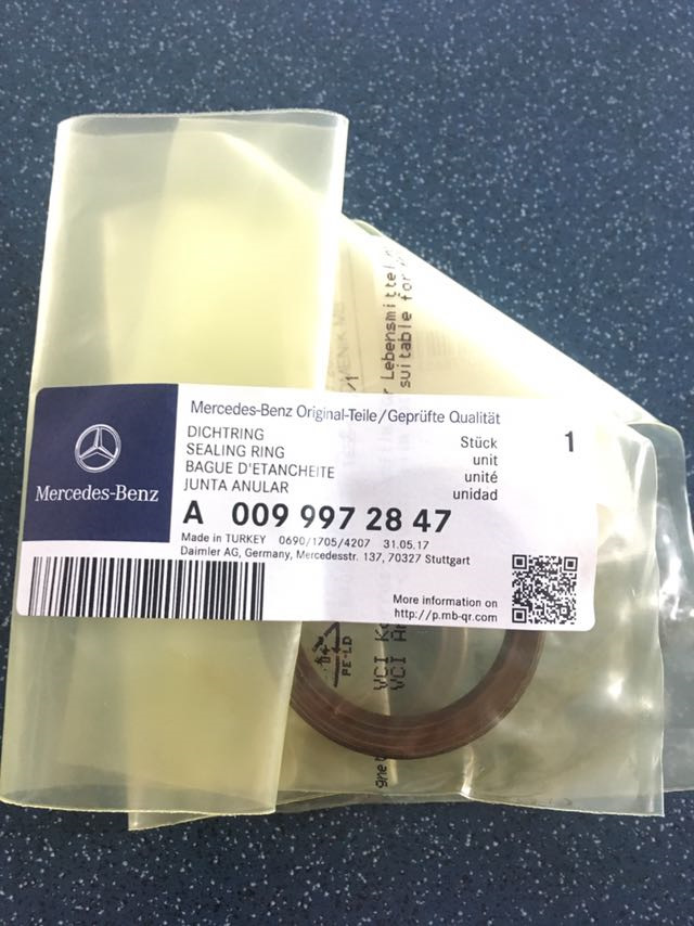 A0099972847 Кольцо уплотнительное моста переднего Mercedes | Запчасти ...