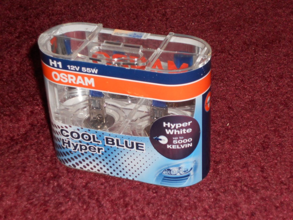 №13 Osram Cool Blue Hyper 5000К H1 vs OSRAM Night Breaker+ — Lada 21121 ...