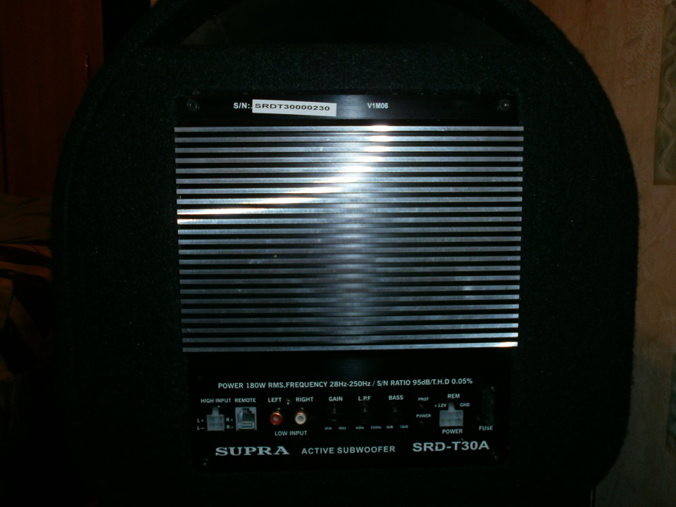 сабик чтоб качало SUPRA SRD-T30A — УАЗ 31514, 2,4 л, 1995 года | автозвук | DRIVE2