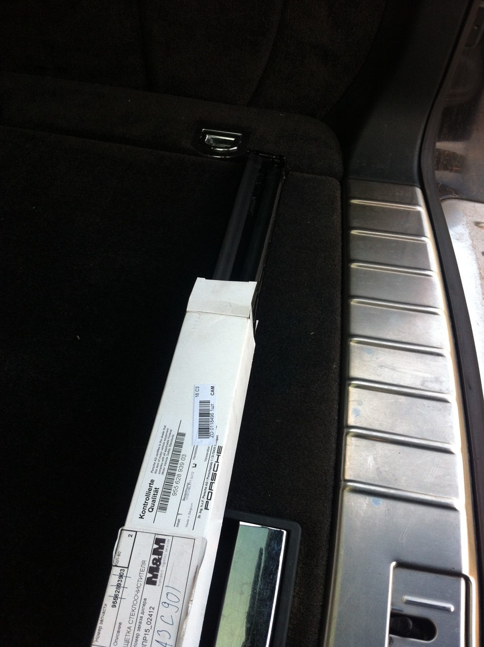 Смена дворников — Porsche Cayenne (1G) 955/957, 3,2 л, 2006 года ...