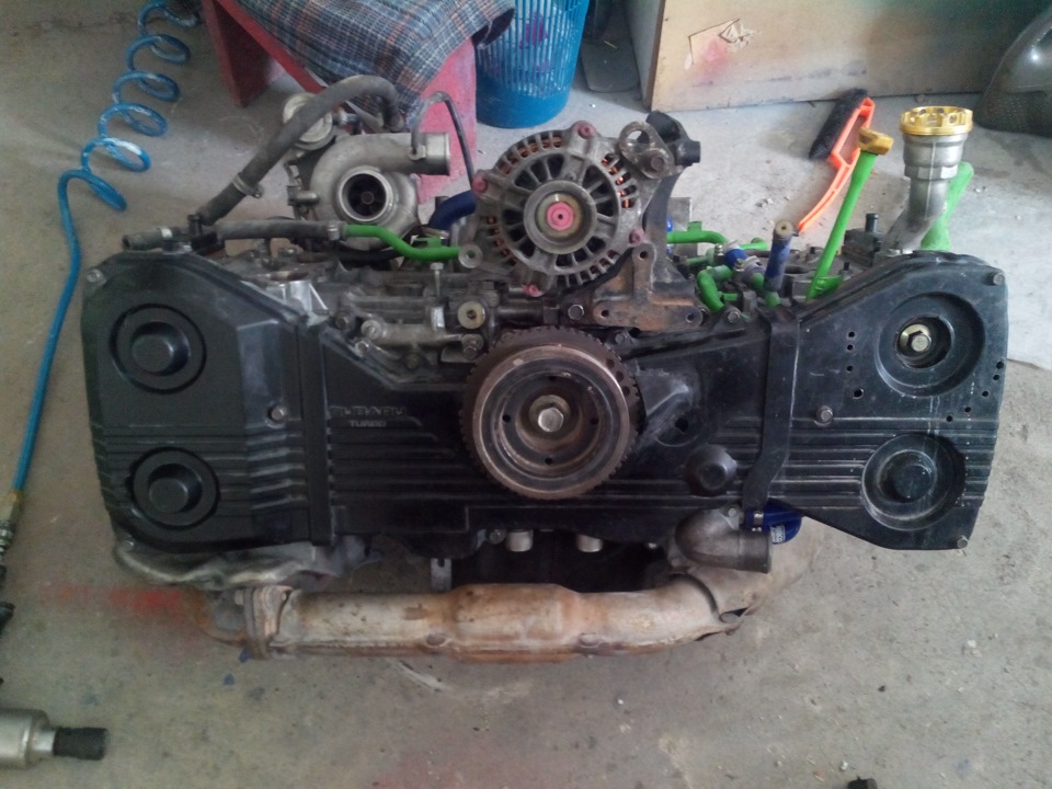 капремонт ДВС, установка фронтальника — Subaru Legacy (BC/BJ/BF), 2 л ...