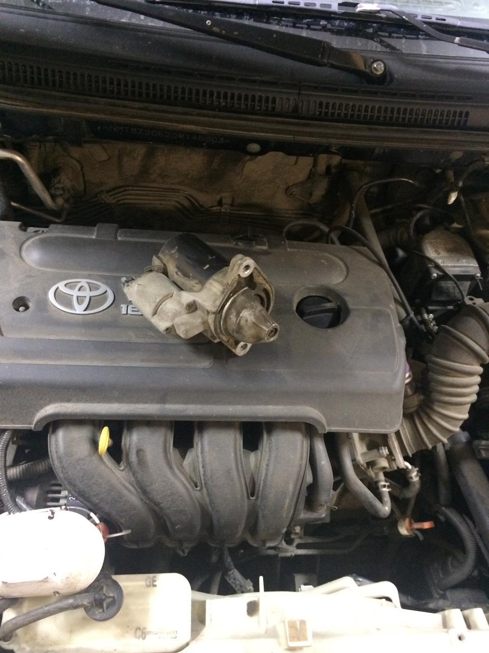 Замена бендикса стартера — Toyota Corolla (120), 1,6 л, 2006 года ...