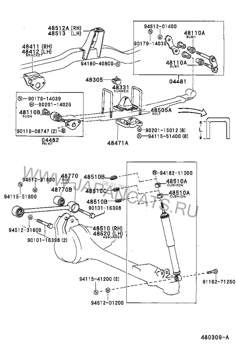 Особенности конструкции — Toyota Hilux (4G), 2,8 л, 1989 года ...
