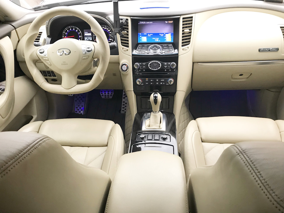 Аквапринт всех деталей салона Infiniti FX37 — Infiniti FX (2G), 3,7 л ...