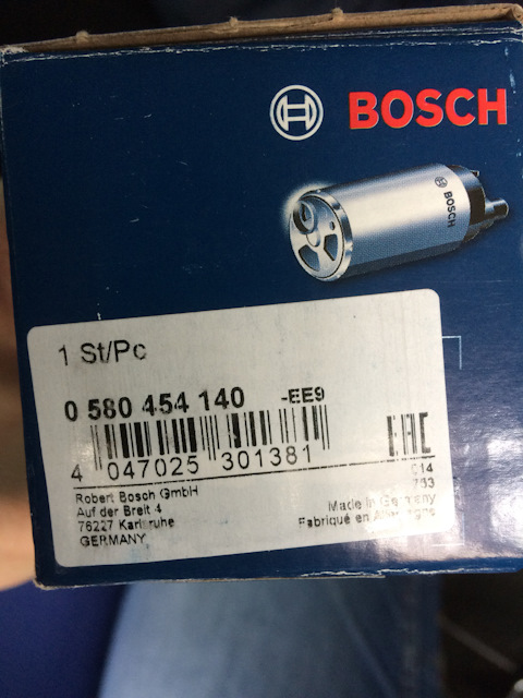 0580454140 Электрический топливный насос BOSCH | Запчасти на DRIVE2