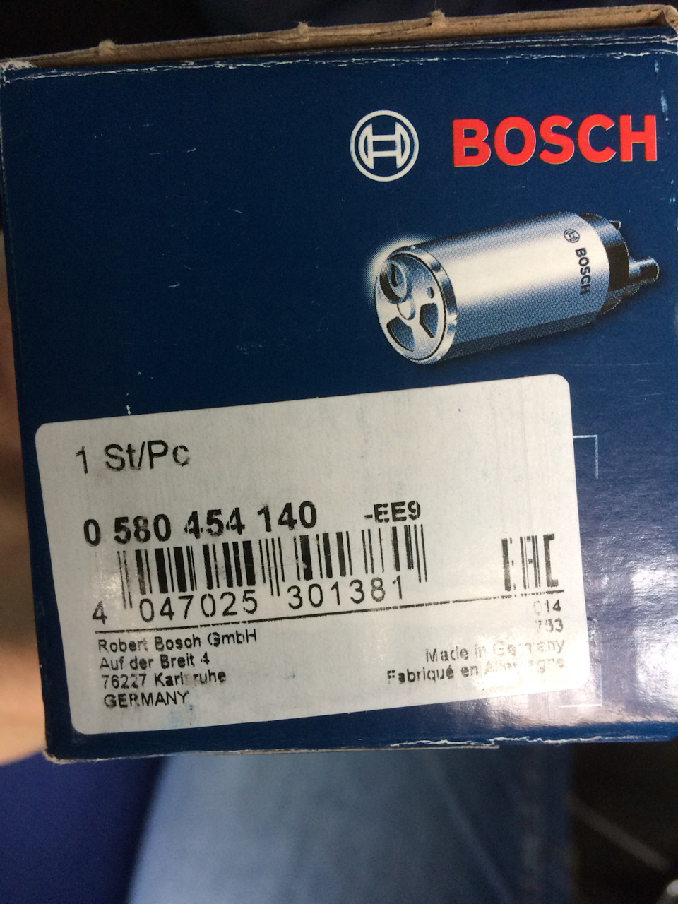 0580454140 ЭЛЕКТРИЧЕСКИЙ ТОПЛИВНЫЙ НАСОС BOSCH | Запчасти на DRIVE2