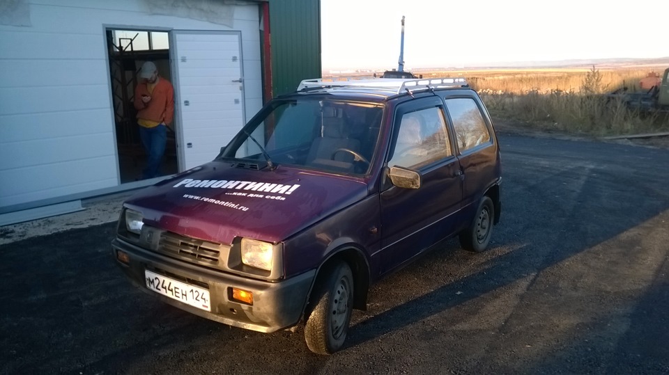 Белый багажник — Lada Ока 11113, 0,7 л, 2001 года | аксессуары | DRIVE2