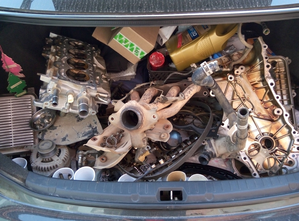 Замена прокладки и всего-всего) — Toyota Corolla (140/150), 1,6 л, 2007 ...