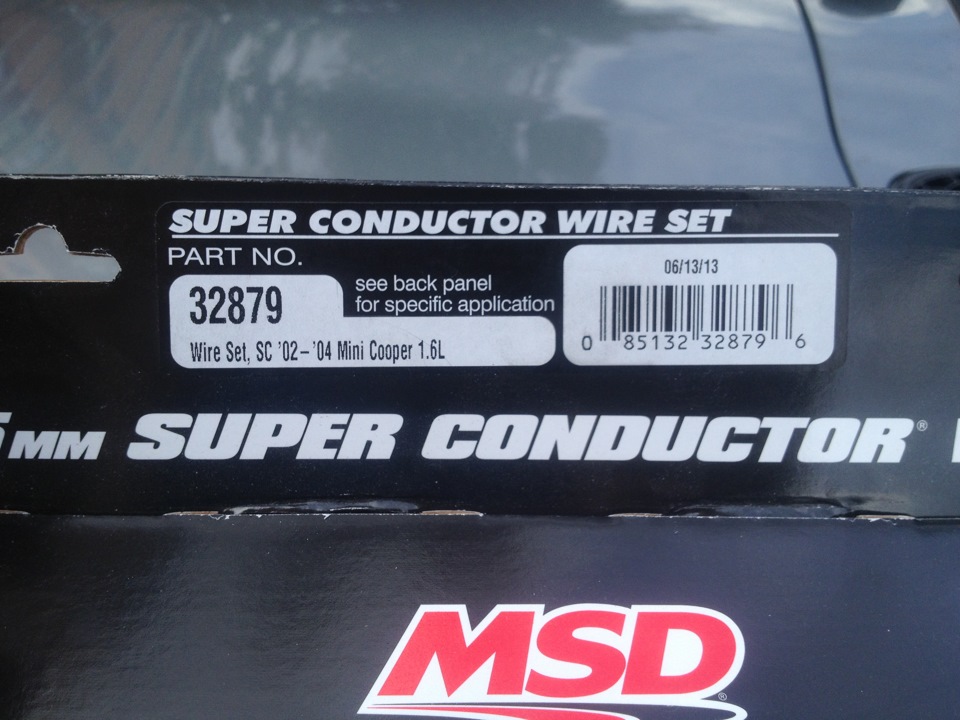 ВВ Провода MSD Super Conductor — MINI Cooper S Mk I, 1,6 л, 2002 года ...