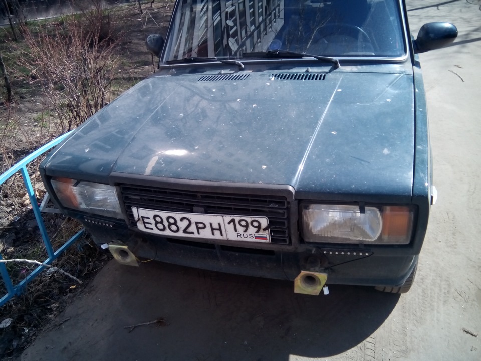 ПТФ в бампер, дубль 2 — Lada 21074, 1,7 л, 2006 года | аксессуары | DRIVE2