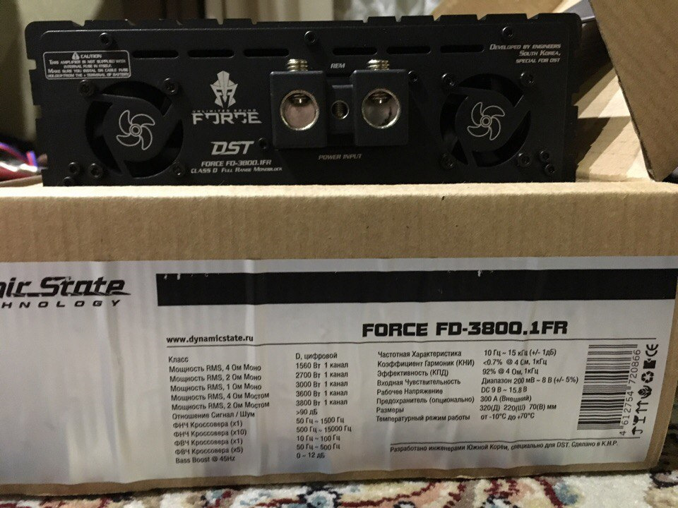 Dynamic State FORCE FD-3800.1FR — Lada Приора седан, 1,6 л, 2016 года ...