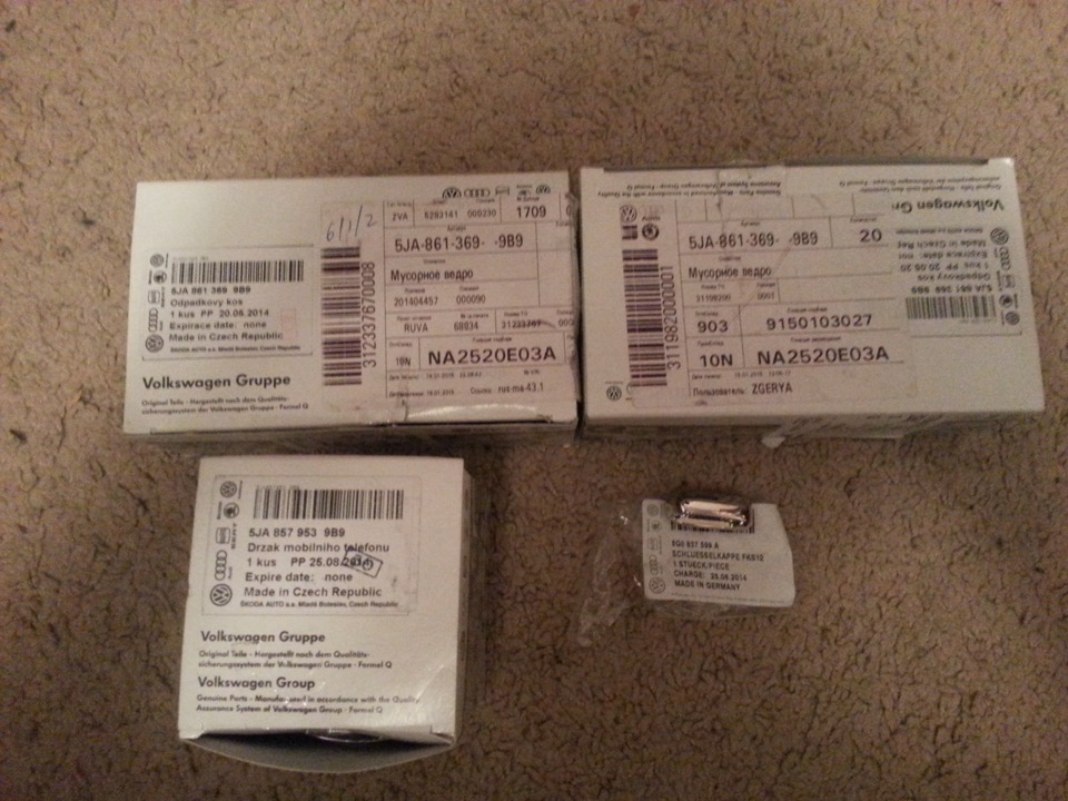 Прикупил немного аксессуаров — Skoda Octavia A7 Mk3, 1,4 л, 2014 года ...