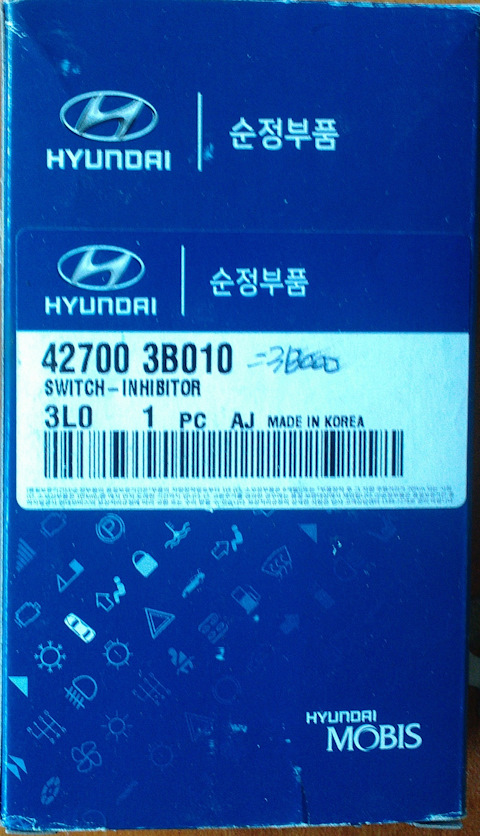427003B010 Концевой переключатель кпп KIA HYUNDAI | Запчасти на DRIVE2