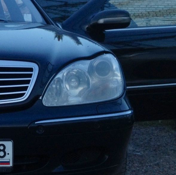 Бронь головного света (рестайл) — Mercedes-Benz S-Class (W220), 5 л ...