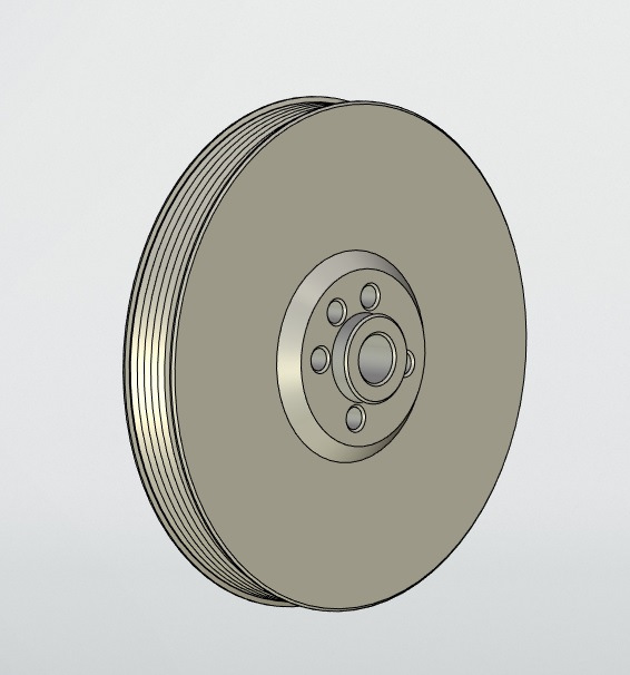 Цельнометалический шкив коленвала VolksWagen Т4 — 2,5 дизель, аналог ...