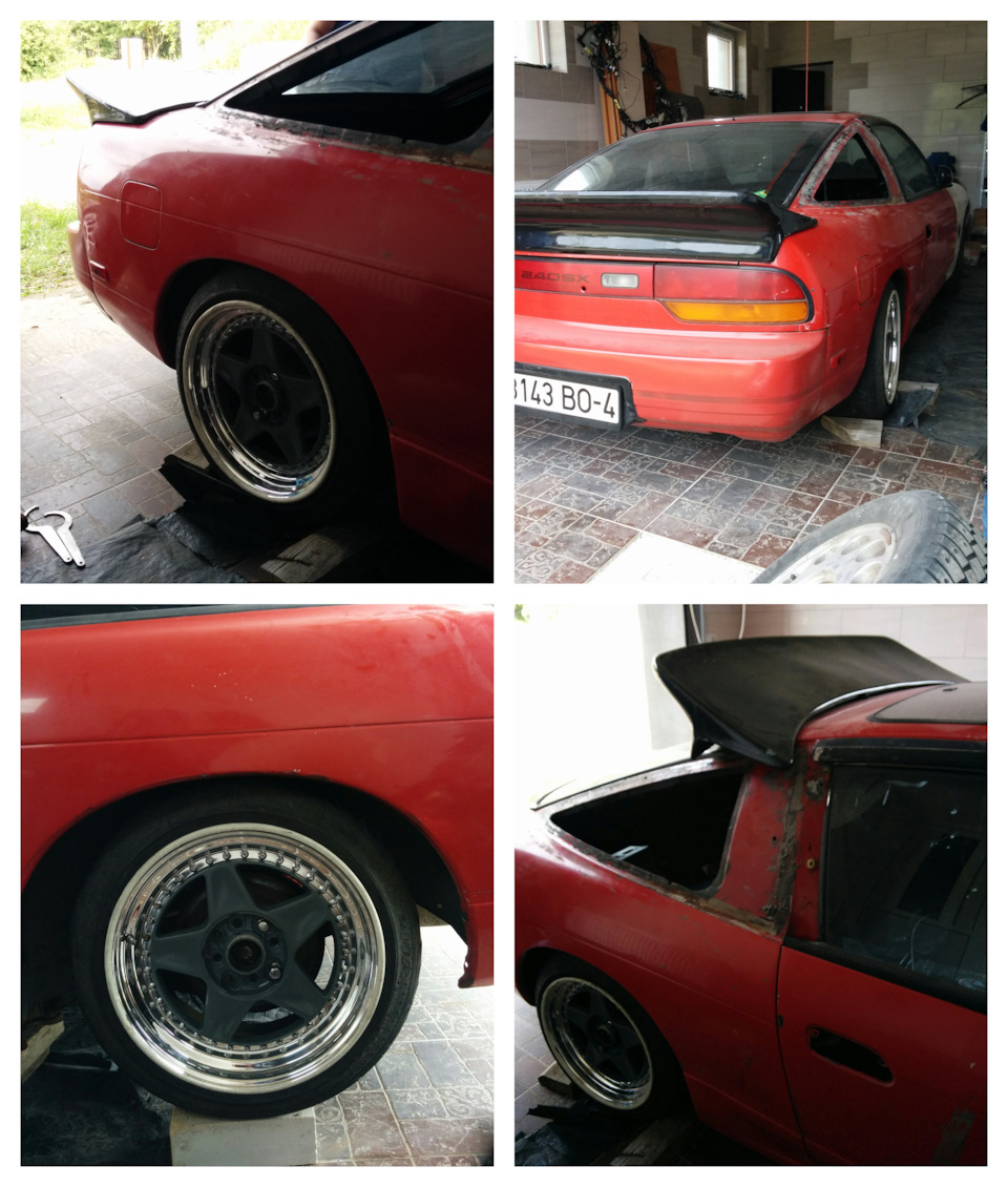 Подготовка. Колёса — Nissan 240SX Chuki (S13), 2,4 л, 1991 года ...