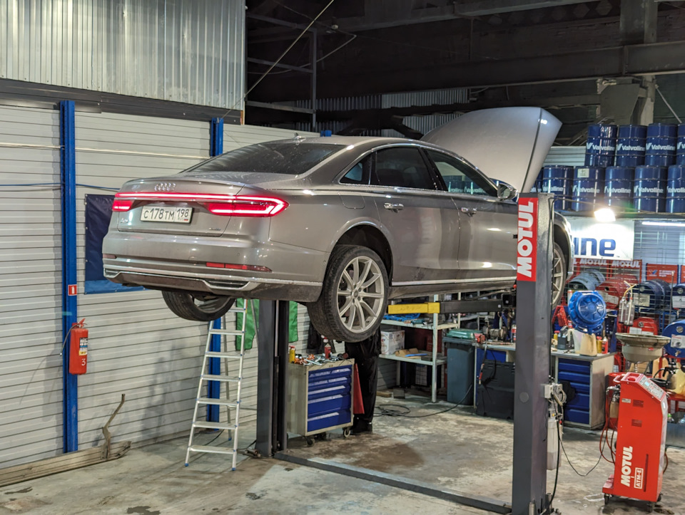 Замена масла в АКПП Audi A8 ZF 8hp65a в СПб — Motul Team на DRIVE2