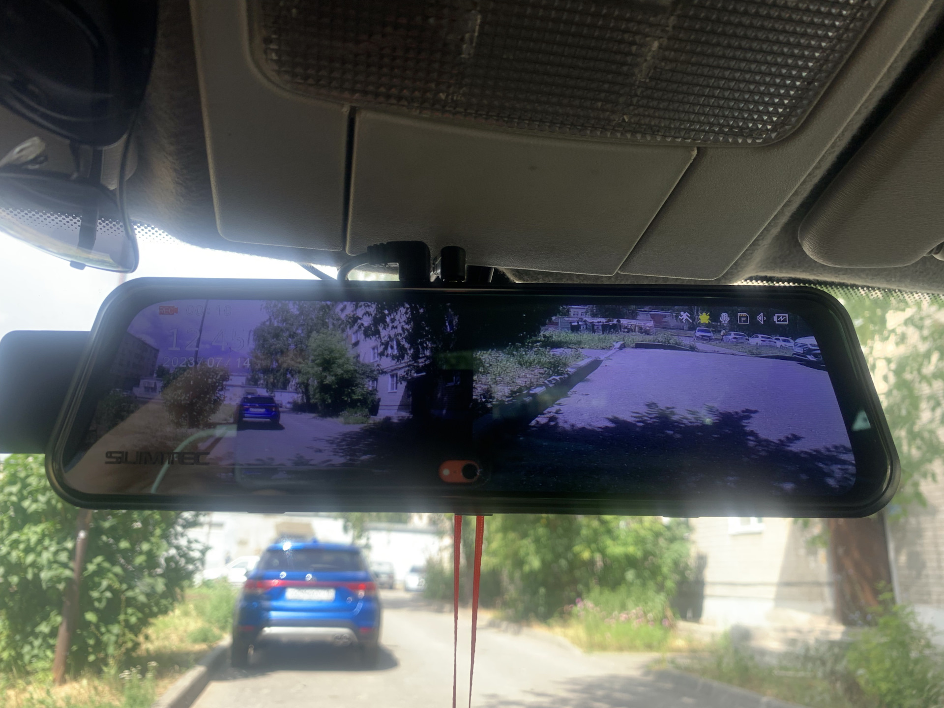 Видеорегистратор-зеркало SLIMTEC DUAL M9 — Lada Приора хэтчбек, 1,6 л ...