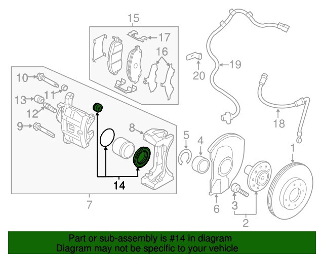 4605A259 Ремкомплект суппорта Mitsubishi | Запчасти на DRIVE2