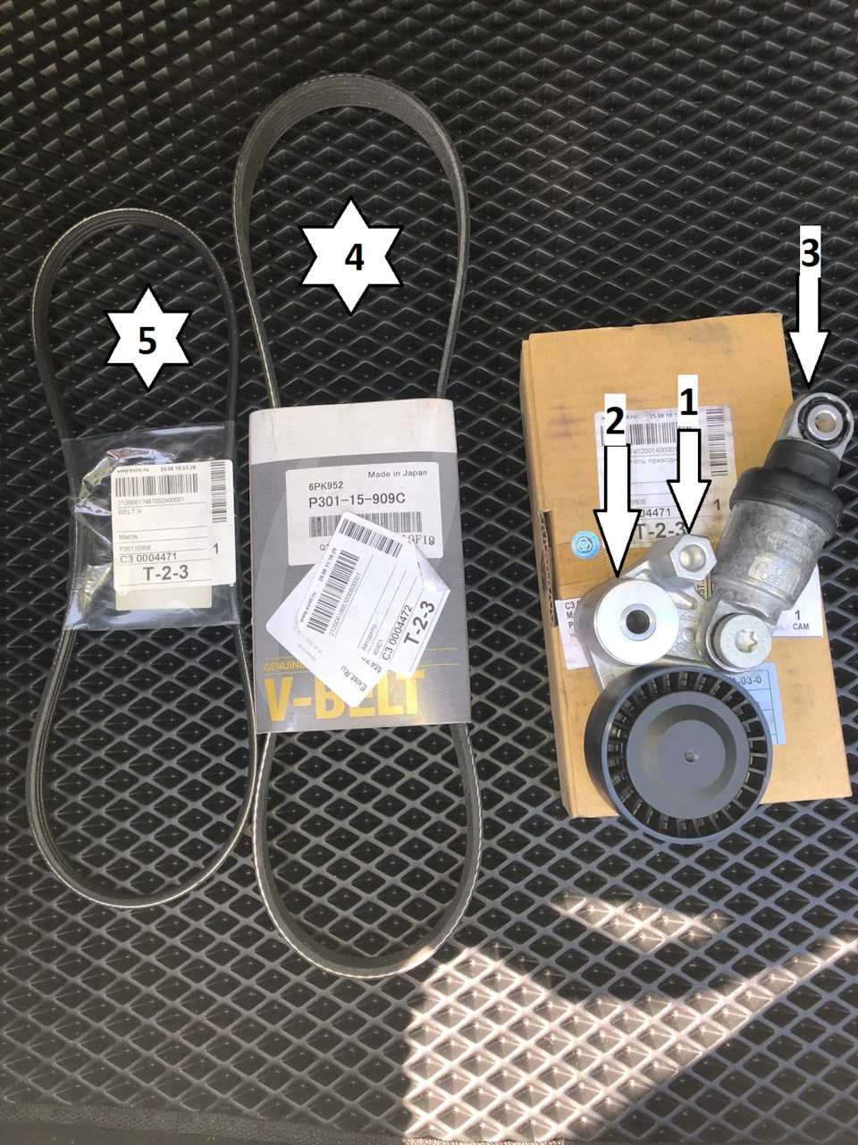 Замена ремней Mazda3 седан III 1.5 Sky 2013г. — Mazda 3 (3G) BM, 1,6 л, 2014 года | расходники ...