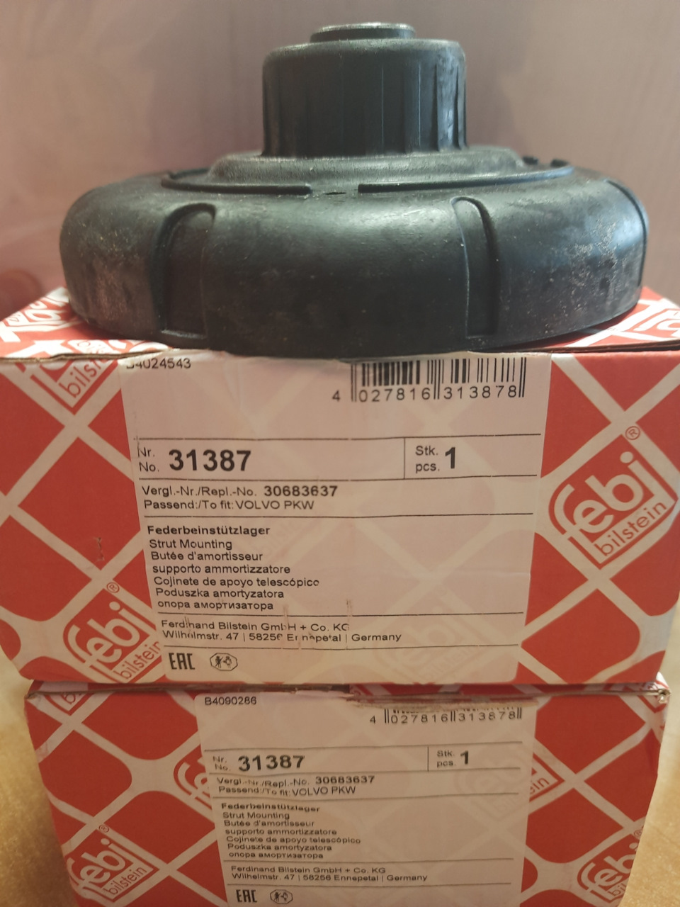 Опоры стоек Febi 31387 — Volvo XC70 II, 2,5 л, 2006 года | запчасти ...