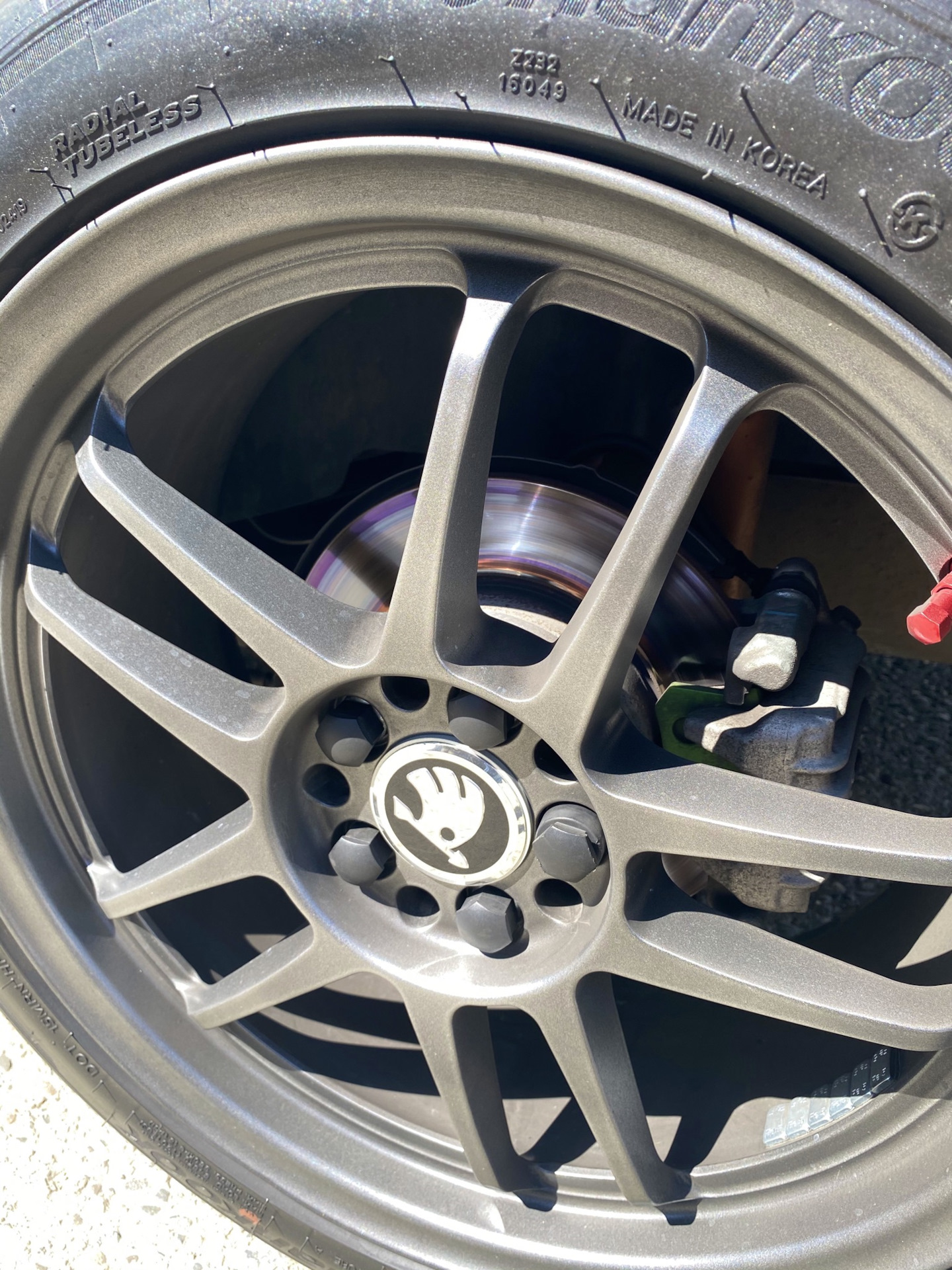 Тормоза 312mm & 272mm, колодки ATE Ceramic — Skoda Rapid (1G), 1,4 л ...