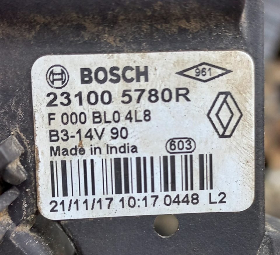 231005780R Генератор RENAULT | Запчасти на DRIVE2