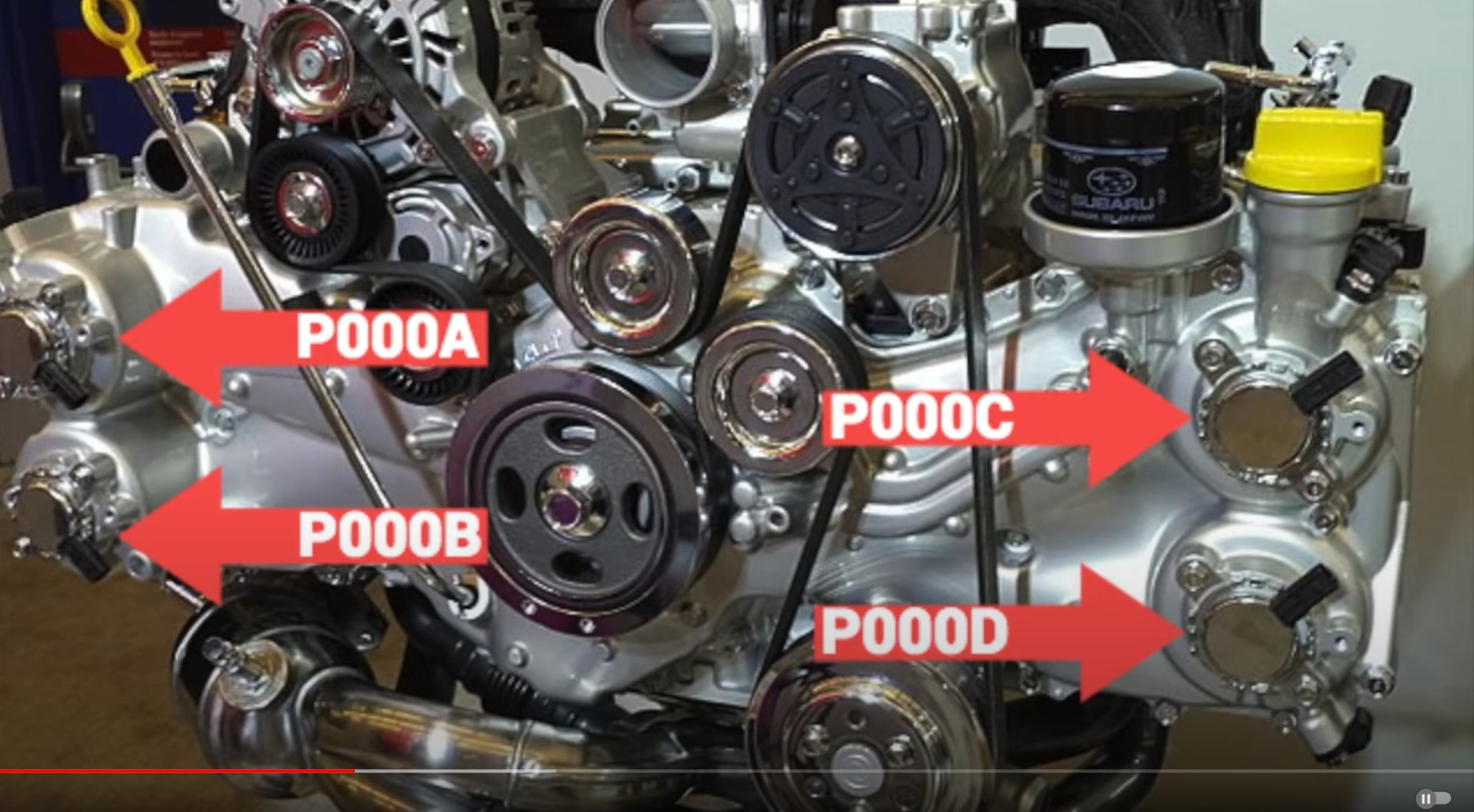 Ошибки SUBARU P000A, P000B, P000C, P000D: это AVCS клапан, а не датчик ...