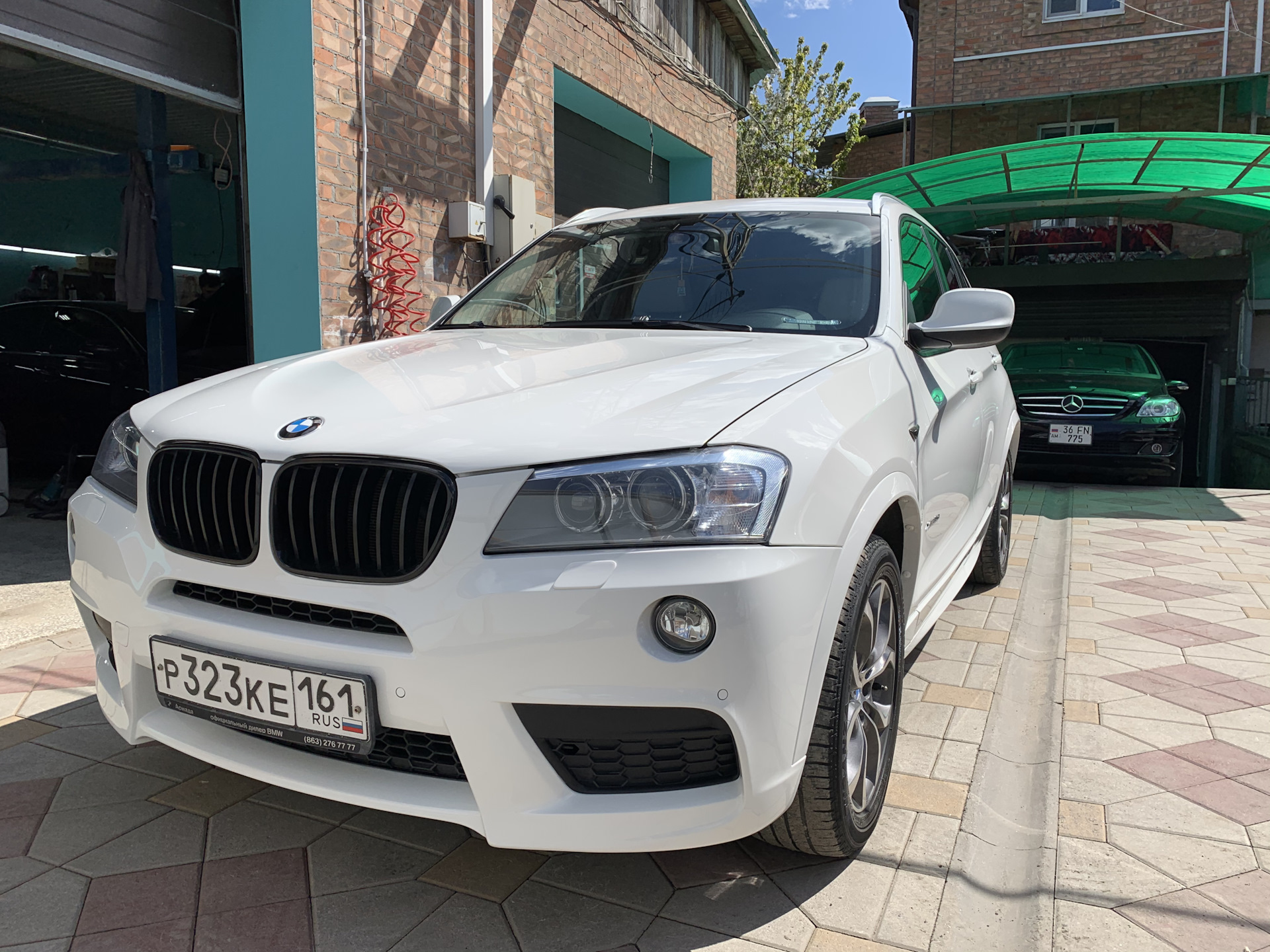 Установка М-пакета F25 + новые ПТФ — BMW X3 (F25), 2 л, 2013 года ...