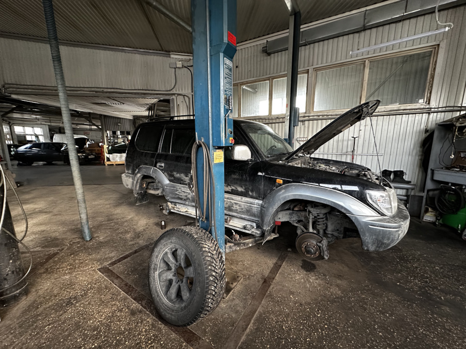 Замена подшипника и сальника полуоси — Toyota Land Cruiser Prado 90 ...