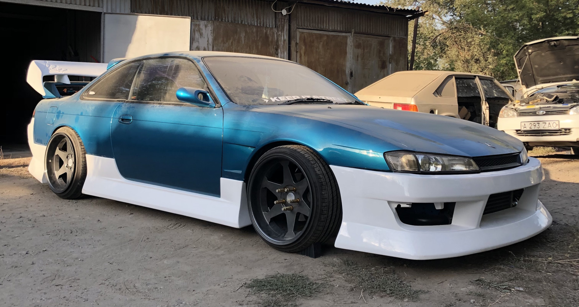 Примерка обвеса — Nissan Silvia (S14), 2 л, 1994 года | стайлинг | DRIVE2