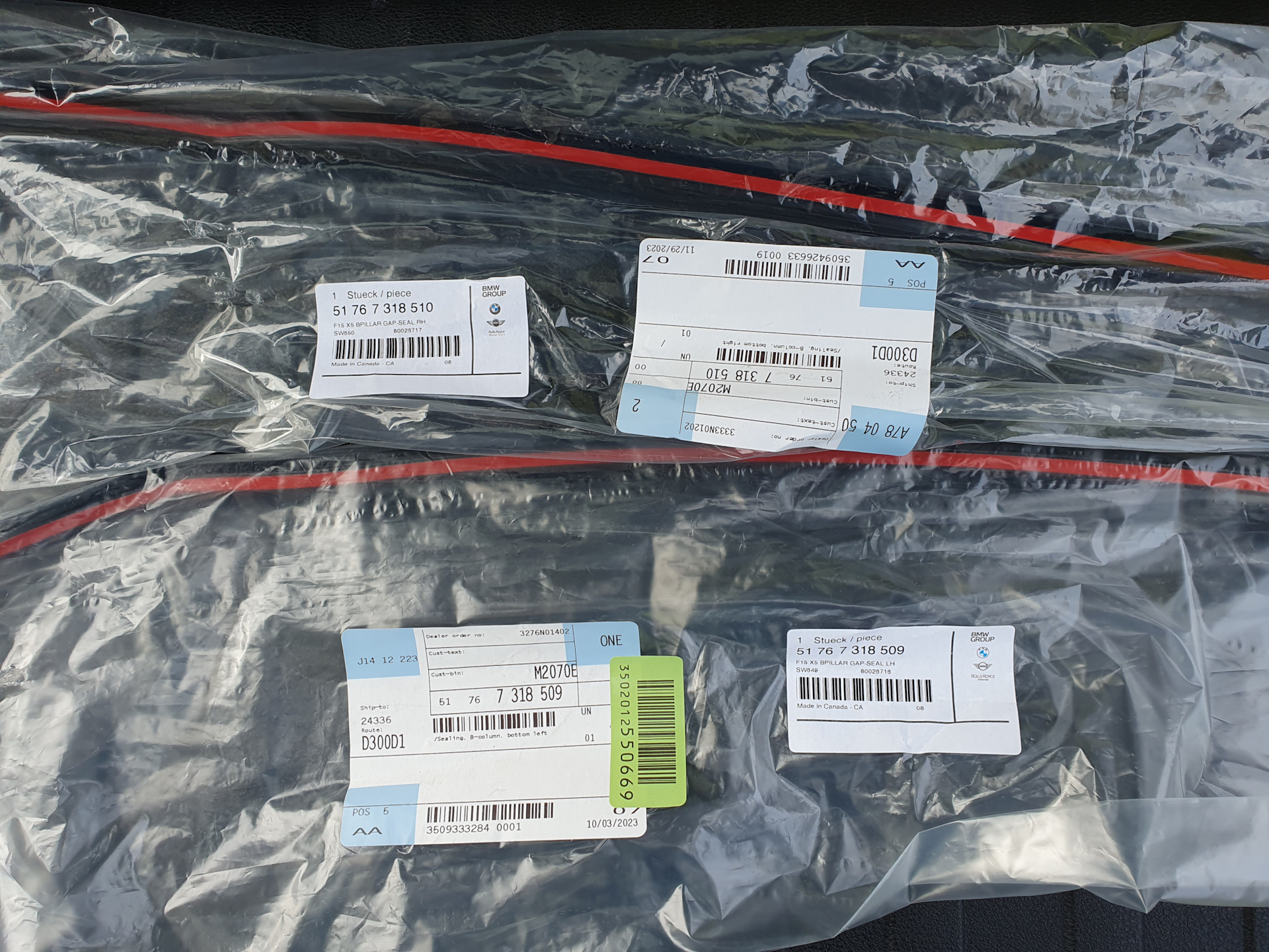 Ручки дверей, уплотнители, бардачек — BMW X5 (F15), 3 л, 2014 года ...