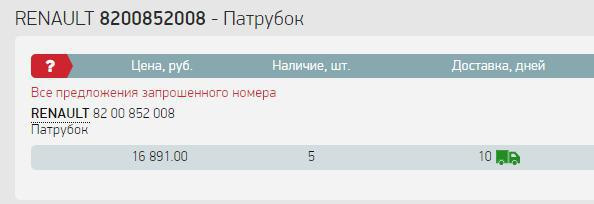 8200852008 Патрубок интеркулера RENAULT | Запчасти на DRIVE2