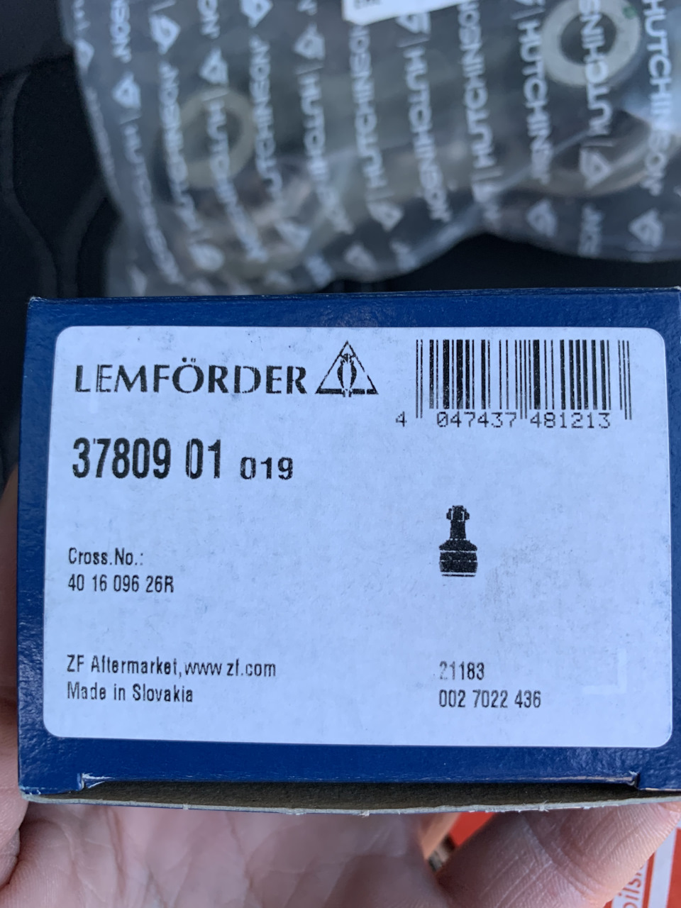 3780901 Шаровая опора LEMFORDER | Запчасти на DRIVE2