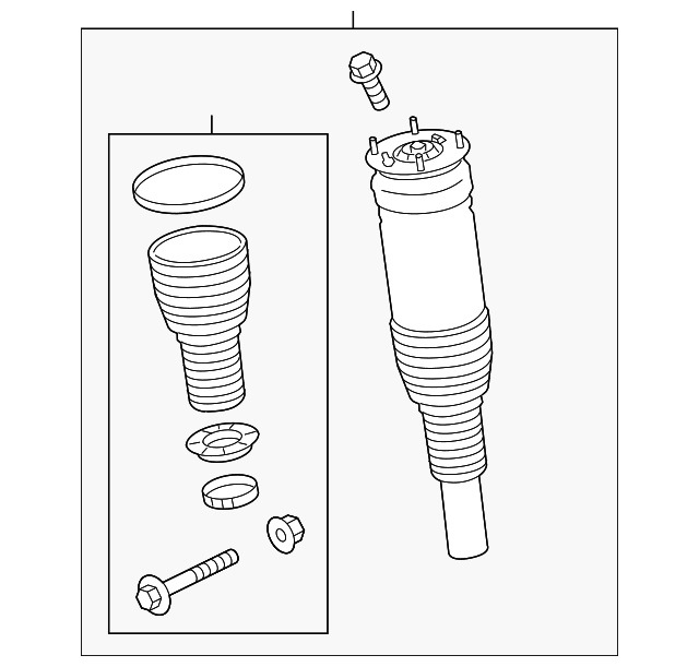 LR045100 Передний амортизатор Jaguar Land Rover | Запчасти на DRIVE2