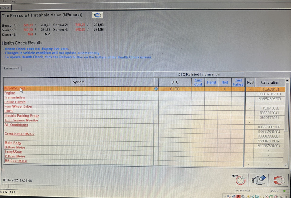 Ошибка C1380 в блоках ABS/VSC/TRC — Lexus NX (1G), 2 л, 2015 года ...
