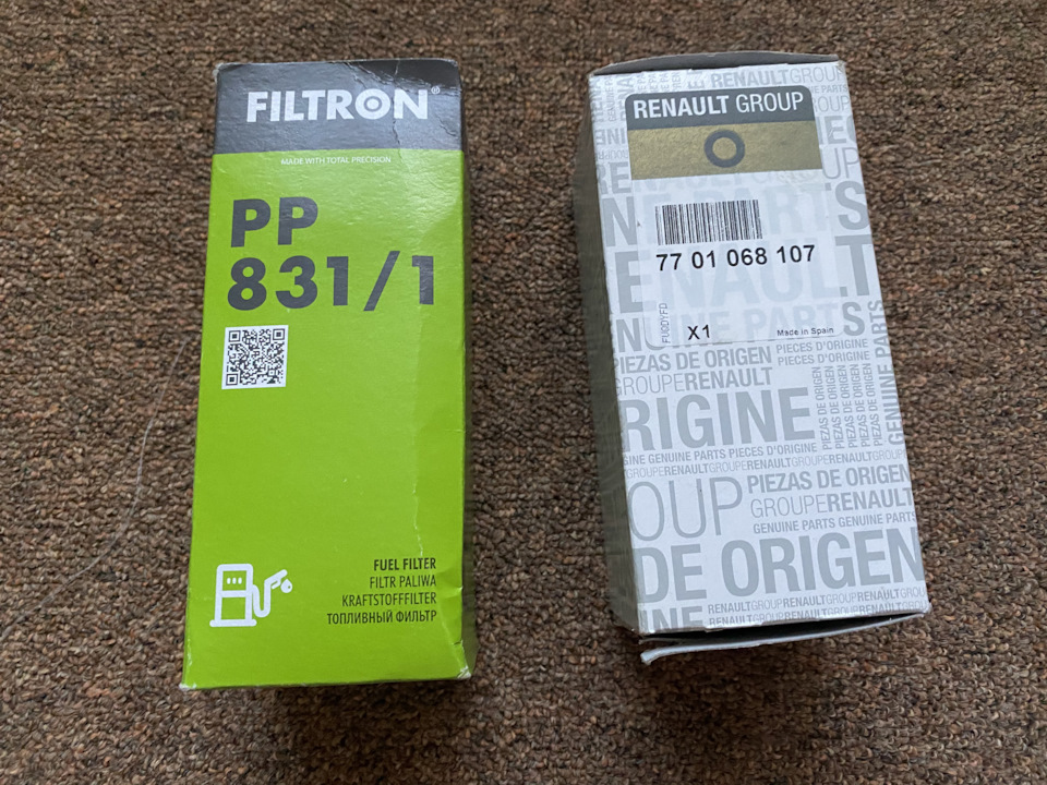7701068107 Фильтр топливный RENAULT | Запчасти на DRIVE2