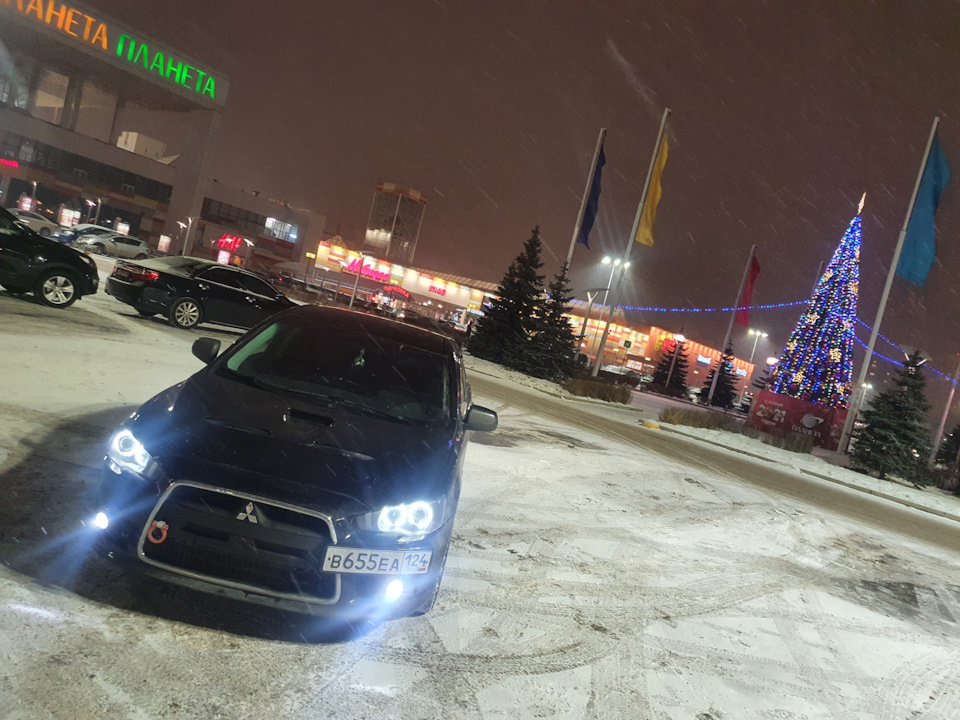 Led туманки — Mitsubishi Lancer X, 2 л, 2007 года | стайлинг | DRIVE2