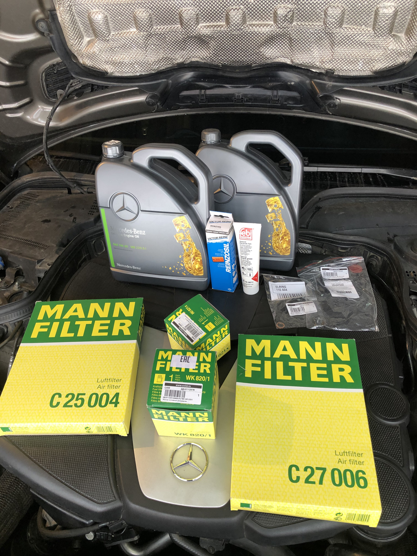 Т.О. — Mercedes-Benz E-Class (W211), 3 л, 2008 года | плановое ТО | DRIVE2