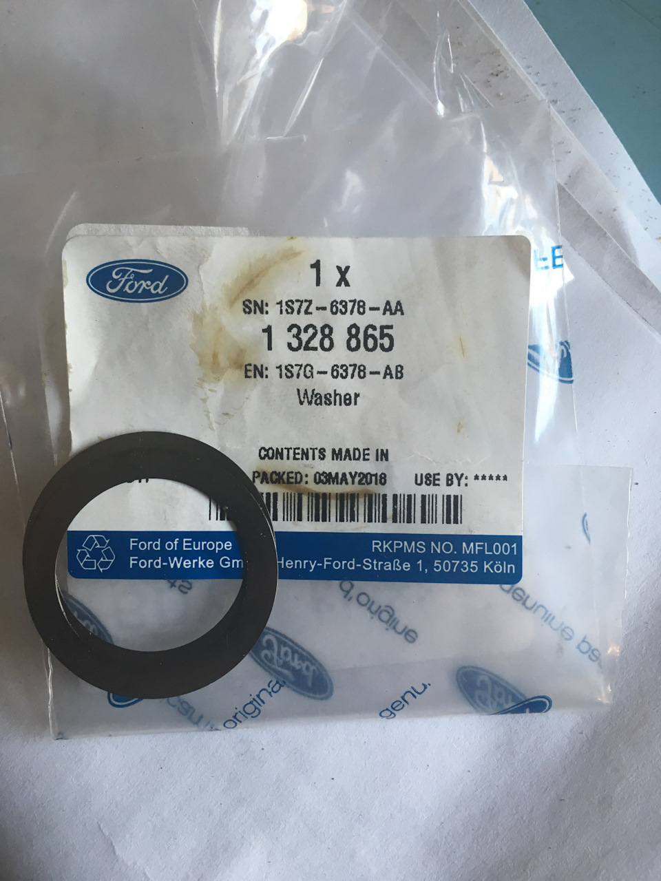 1328865 Шайба FOCUS II 1.8i звездочки коленвала Ford | Запчасти на DRIVE2