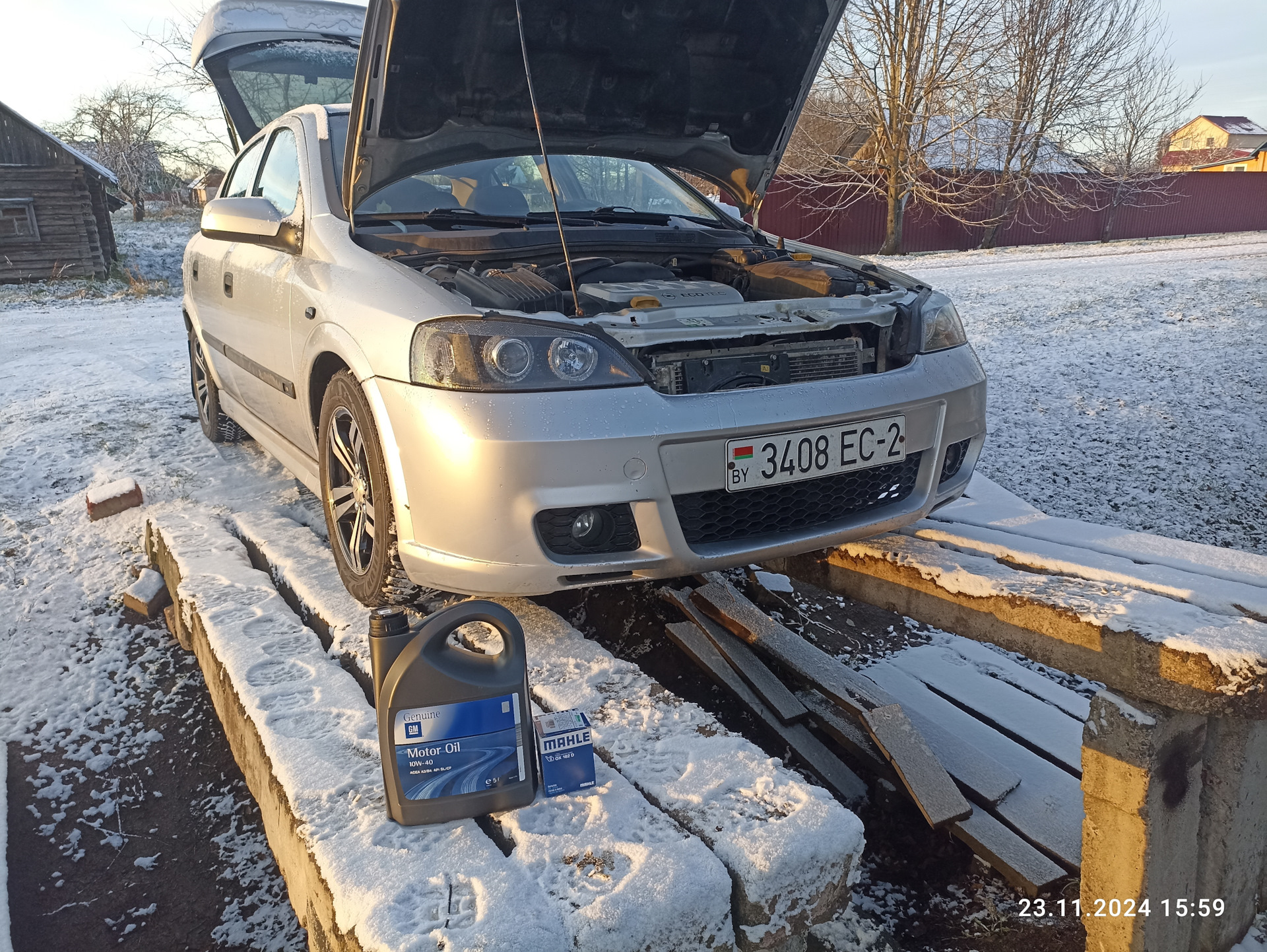 Смена тапок и масла — Opel Astra G, 1,8 л, 1998 года | плановое ТО | DRIVE2